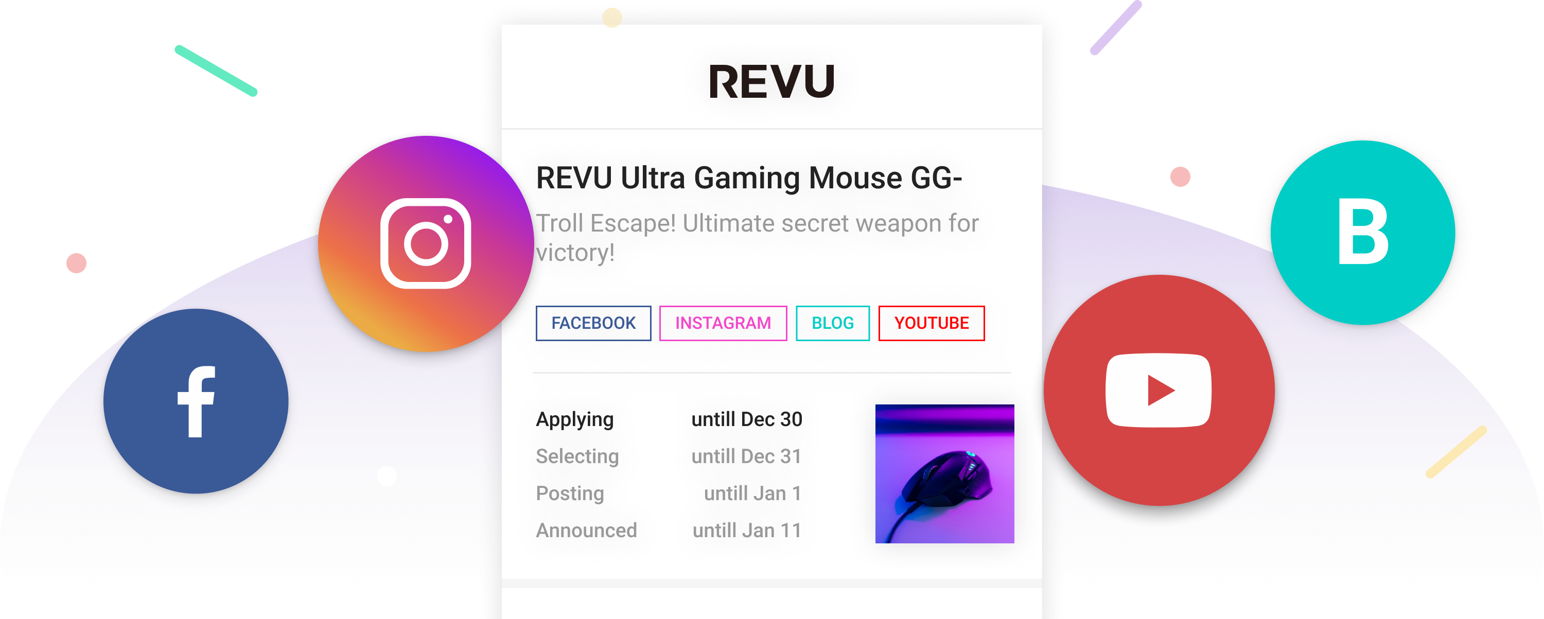 Global No.1 Influencer Marketing Platform, REVU